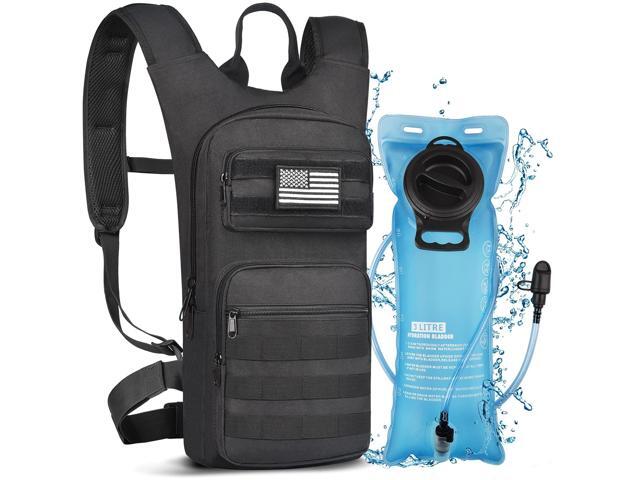 Hydration Backpack with 3L TPU Water Bladder, Tactical Molle Water ...