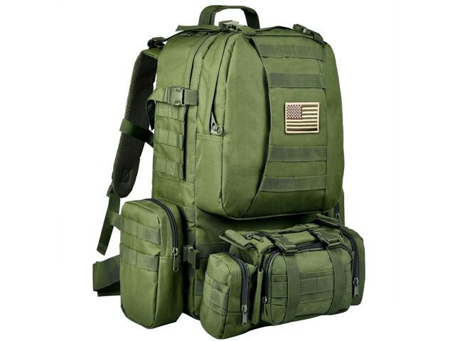 Tactical Backpack Military Army Rucksack 60L Large Assault Pack ...