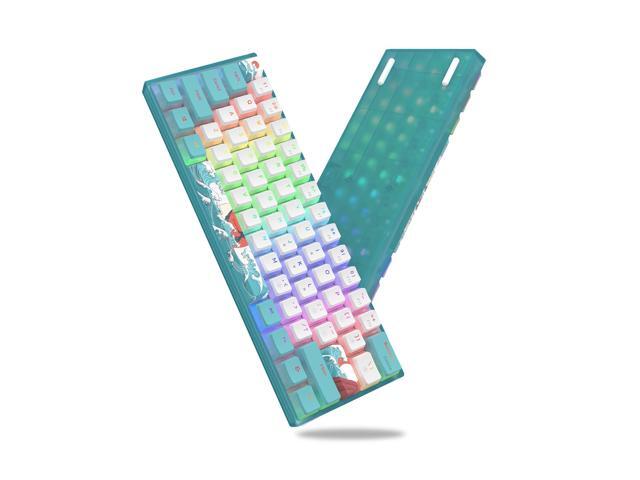 Womier 60% Percent Keyboard, WK61 Mechanical RGB Wired Gaming Keyboard ...