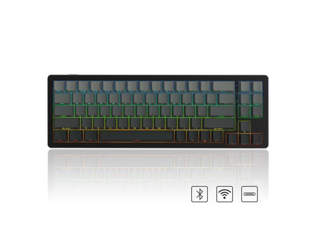 Womier S-K71 68% aluminum three-mode washer blue mechanical keyboard ...