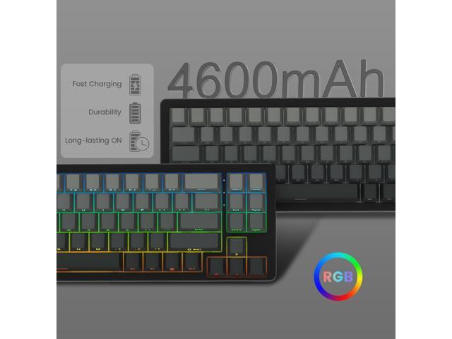 Womier S-K71 68% aluminum three-mode washer blue mechanical keyboard Black - Newegg.com