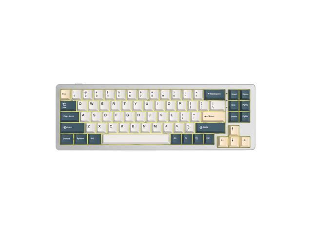 Womier S-K71 68% aluminum three-mode washer blue mechanical keyboard Silver - Newegg.com