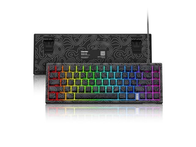 Costom Gaming Keyboard M68 HE 65% Topographic Themed Hall Effect Wired ...