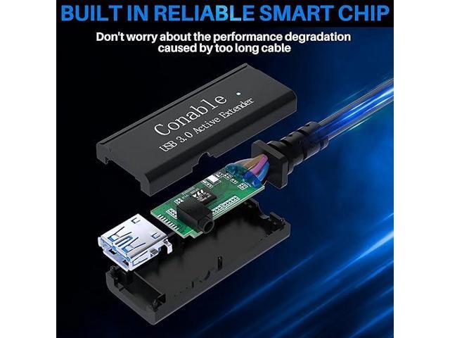 USB 3.0 Active Extension Cable 20 Feet, Heavy Duty Type-A Male to ...