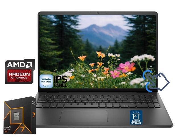 Dell 16" Laptop FHD+ Touchscreen AMD Ryzen 7 250 (Beat Intel i7-13650HX ...