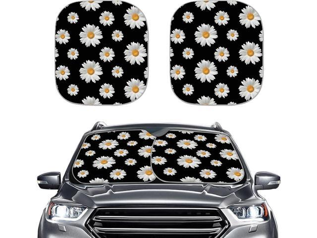 Fashion Daisy Windshield Sun Shade, Flower Designs Auto Car Truck SUV ...