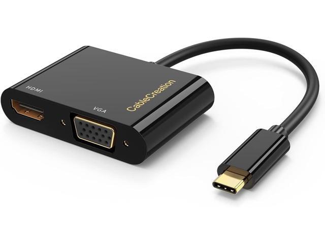 CableCreation [3 Pack Type C to VGA Adapter, USB C to HDMI VGA Adapter ...