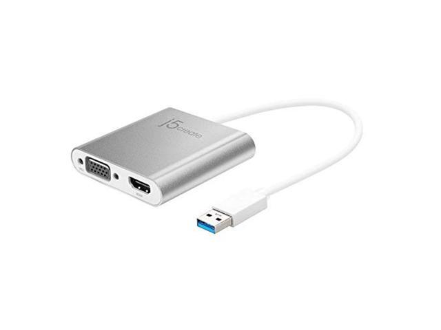 j5create USB to HDMI VGA Multi-Monitor Adapter - Supports Resolutions ...