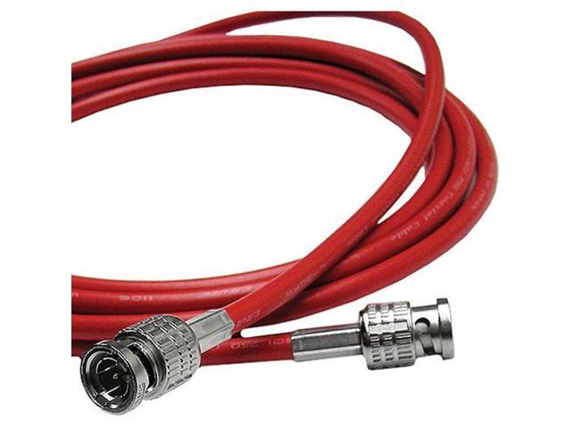 100' L-3CFW RG59 HD-SDI Coaxial Cable with Male BNCs (Red) - Polebright ...