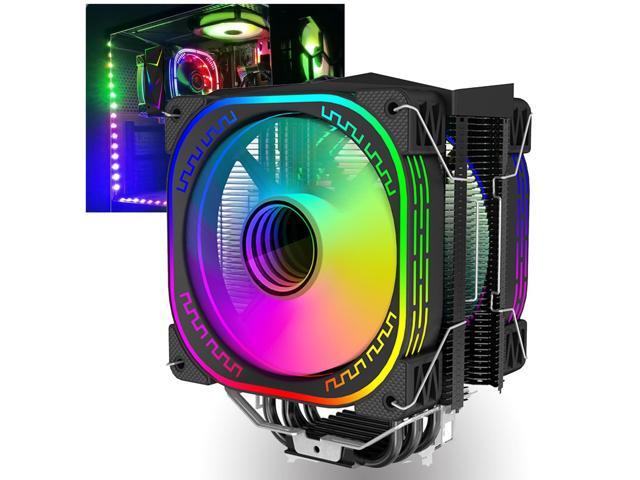 DS 1800RPM PWM 120MM Fin Cooling Fans, Black Aluminum Extrusion 4-Heat ...