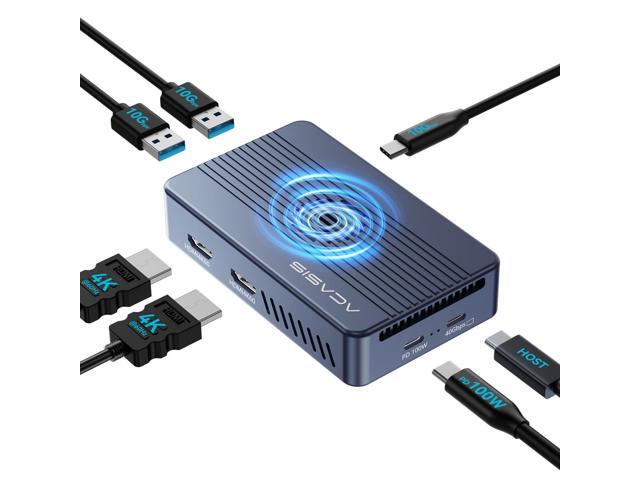 ACASIS 40Gbps M.2 NVMe SSD Enclosure, Mac mini Dock Dual Monitor, USBC ...