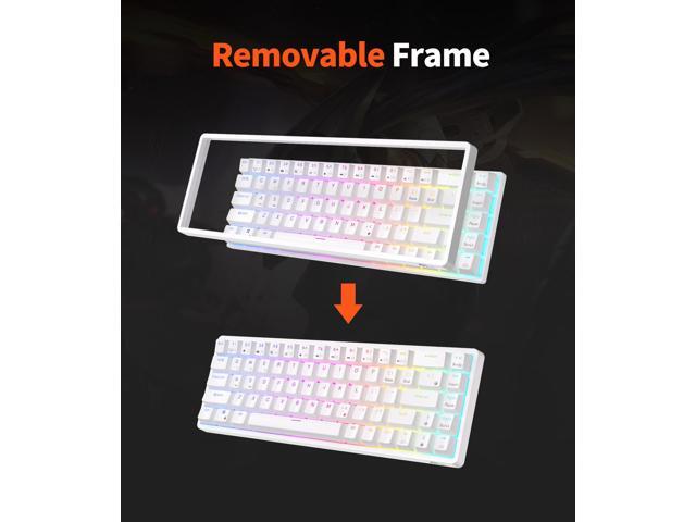 RK ROYAL KLUDGE RK G68 2.4Ghz Wireless/Bluetooth/Wired 65% Mechanical ...