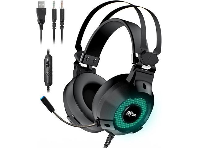 RK ROYAL KLUDGE PS4 Gaming Headset with Microphone, RK E9000 Xbox ...