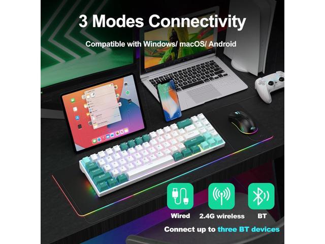 RK ROYAL KLUDGE RK71 Mechanical Gaming Keyboard - 70% Layout Compact ...