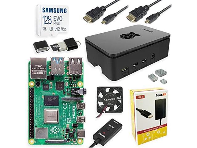 CanaKit Raspberry Pi 4 8GB Extreme Kit - 128GB Edition (8GB RAM ...