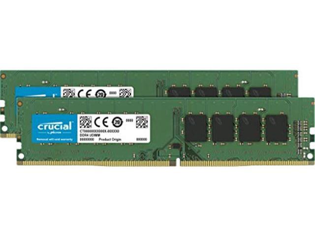 Crucial RAM 16GB Kit (2x8GB) DDR4 3200MHz CL22 (or 2933MHz or 2666MHz ...