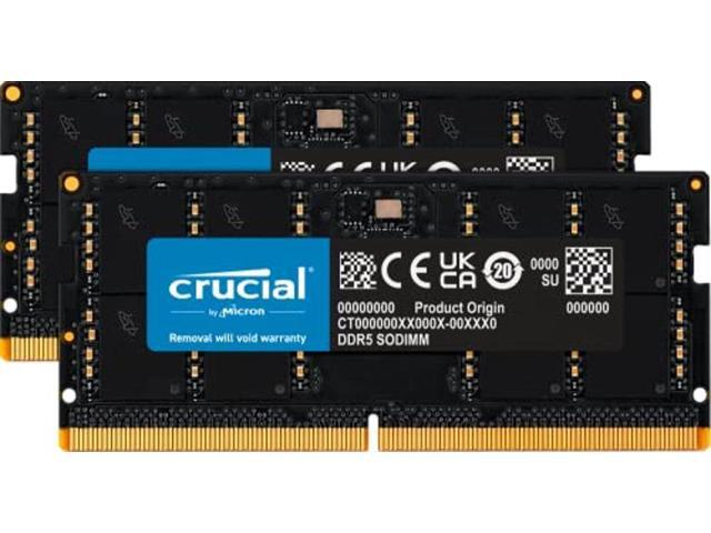 Crucial RAM 64GB Kit (2x32GB) DDR5 5600MT/s (or 5200MT/s or 4800MT/s ...