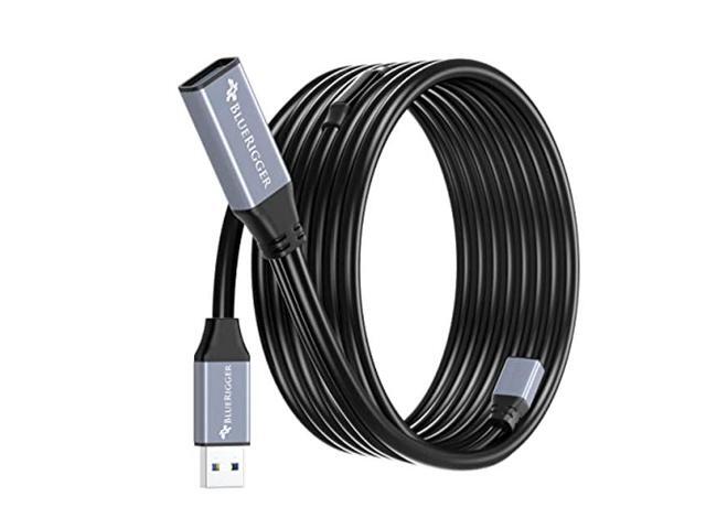 BlueRigger USB 3.0 Extension Cable (32FT, Active, 5 Gbps, In-Wall CL3 ...