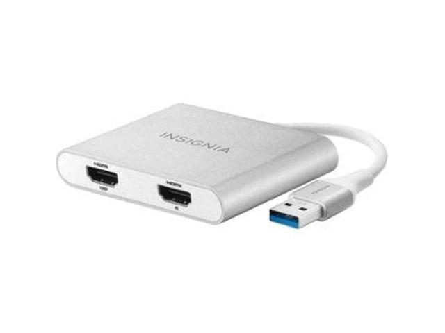 Insignia USB 3.0 to Dual HDMI with 4K Adapter NS-PU32H4A-C - Newegg.com