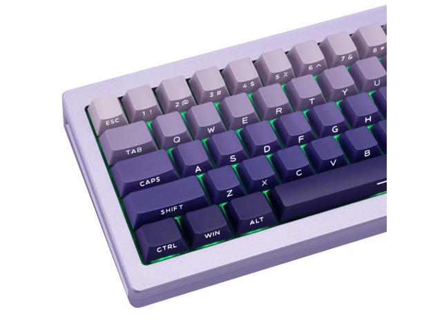JOLINTAL 136 Keys Gradient Purple Cherry Profile Keycaps, PBT Double ...