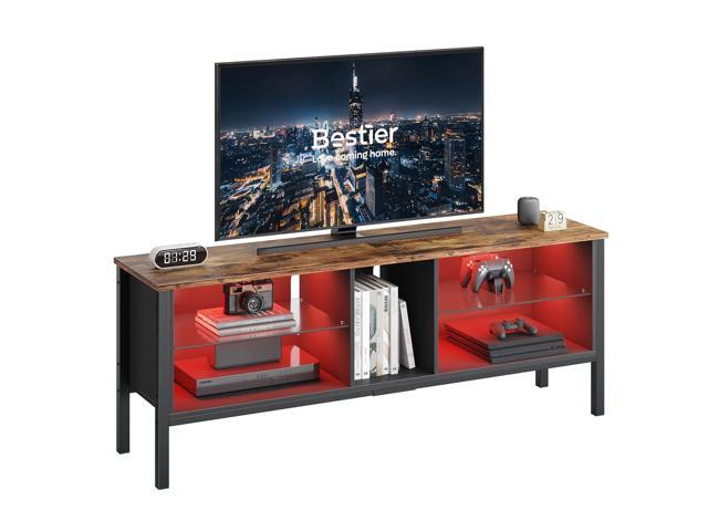 Bestier 63 Inch Gaming TV Stand 20 Color LED Entertainment Center,TV ...