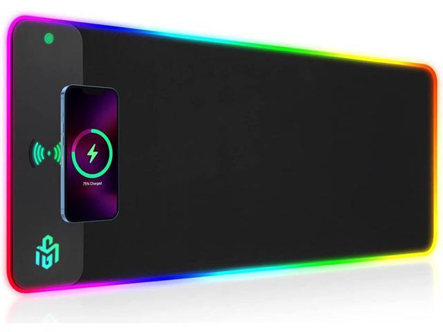 GIM Wireless Charging RGB Gaming Mouse Pad 15W, LED Mouse Mat ...