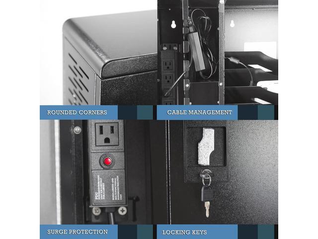 Fully Assembled Wall Mount Tablet Charging Station,Locking Security ...
