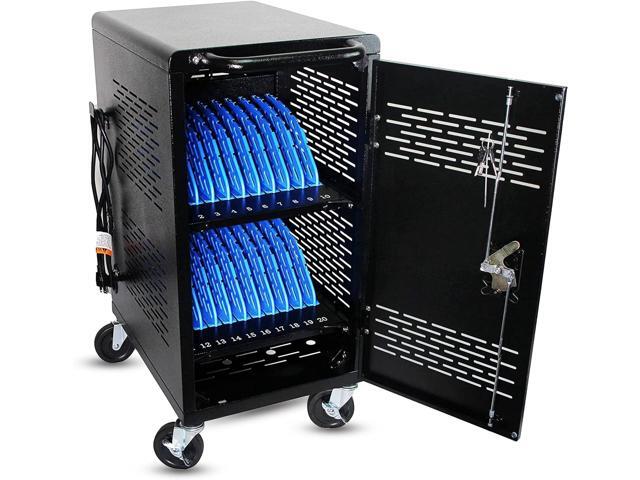 Fully Assembled Charging Cart for 20 Tablets/Laptops up to 14 ...
