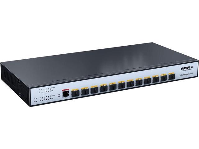 12 Port 10G SFP+ Smart Switch| L2/L3+ Smart Managed | DoS Attack ...