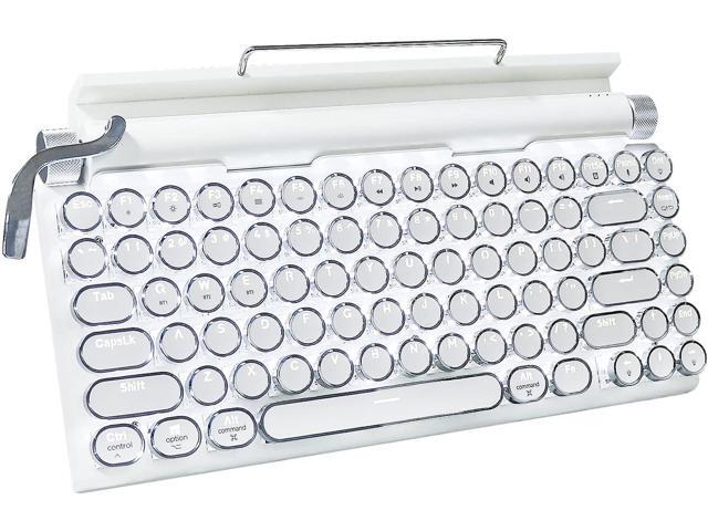 Retro Typewriter Keyboard, 75% Layout 83 Keys Wireless Keyboard with ...