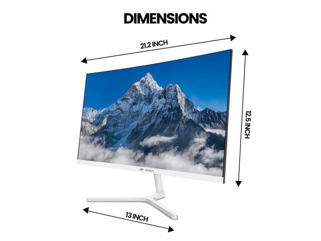 CRUA 24 Inch Curved Monitor, FHD(1920×1080p) 100HZ 99% sRGB Computer ...