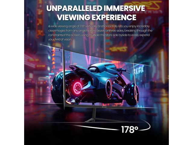 CRUA 24 Inch 200hz Curved Gaming Monitor, FHD 1080P 3000R Frameless ...