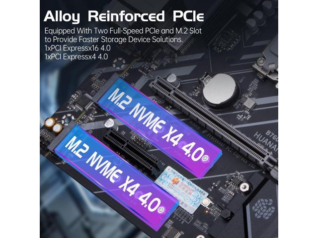 HUANANZHI B760 D4 M-ATX DDR4 Motherboard Support 12 13 Gen( LGA 1700 ...
