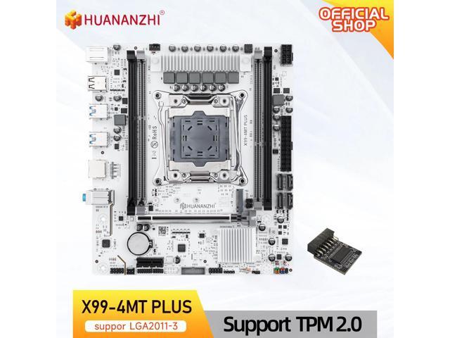 HUANANZHI X99 4MT Plus LGA 2011-3 Xeon Motherboard with TPM2.0 Support DDR3 Memory, NVMe SATA ...