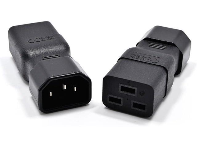 dracaena.io 20 Pack PDU UPS Power IEC Male C14 to Female C19 Adapter ...