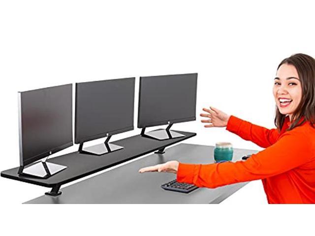 Stand Steady 55 Inch Clamp On Desk Shelf | Large Monitor Riser Supports ...