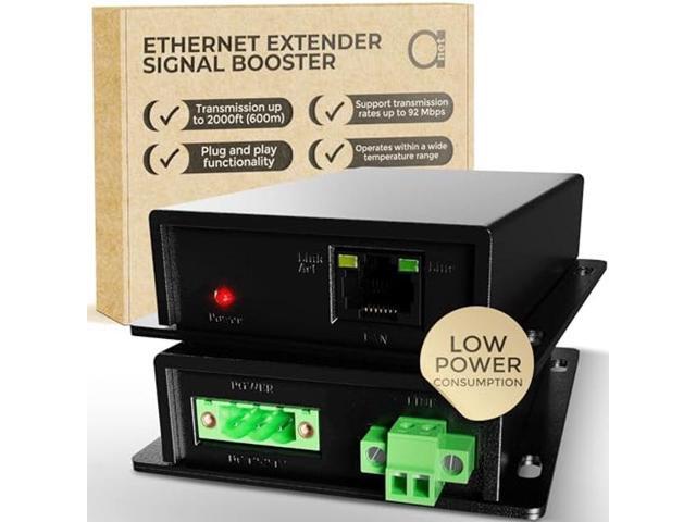 Ethernet Range Extender 600m 2000ft Over Twisted UTP kit or BNC Cable ...