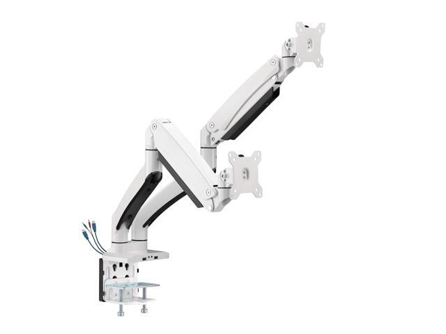 SIIG Dual Monitor Desk Mount, 17" to 35", USB 3.0 and Audio Extend ...