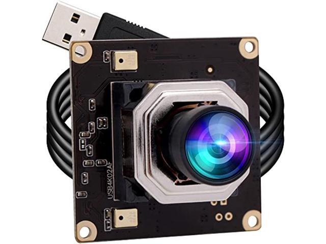 4K USB Camera Module Autofocus with Dual Microphone for Computer and ...