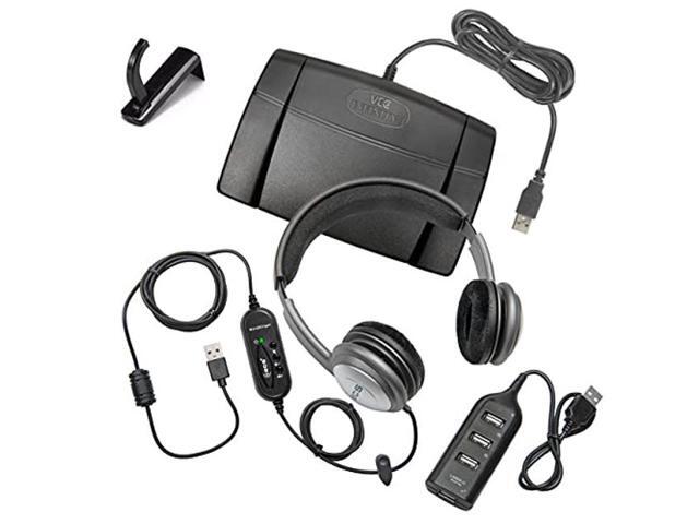 ECS OHUSB WordSlinger USB Transcription Headset with Infinity-3 USB ...
