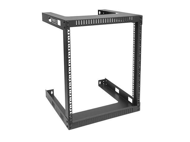 RIVECO 12U 19" Wall Mount Server Rack - 17.7" Deep 2 Post Open Frame ...