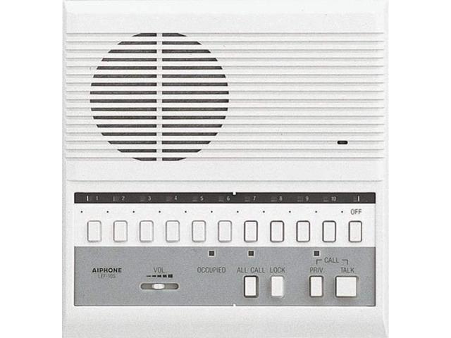 Aiphone LEF-10S Open Voice Selective Call Master Intercom with All-Call ...