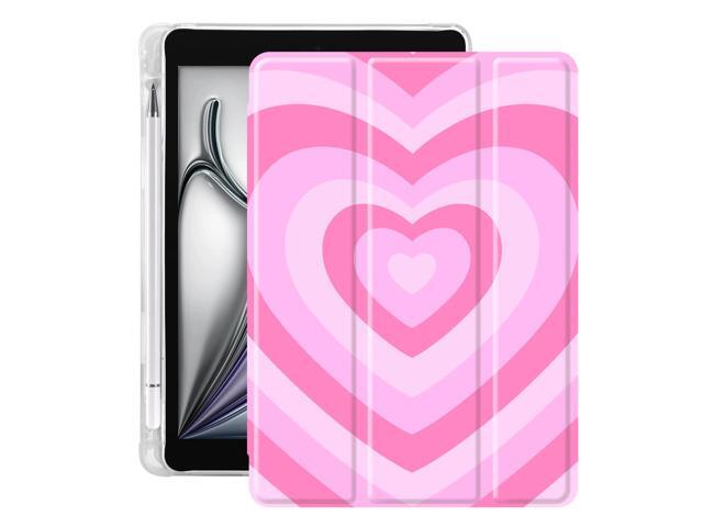 Idocolors Pad Case Pink Love Heart Cases Cute Art Girly Anti-Scratch ...