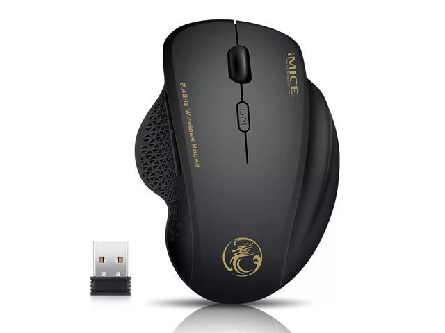 2.4GHz Wireless Optical Mice PC Gaming Mouse 6 Buttons & USB Receiver ...