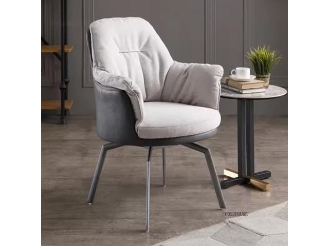 Modern Rotating Computer Chair Fabric Office Desk Chair w/ Backrest ...