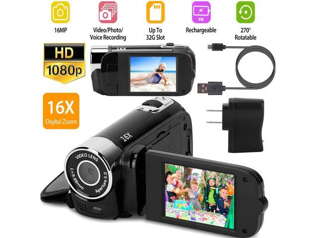1080P Camcorder Digital Video Camera 16X Zoom DV AV Vlogging Camera ...