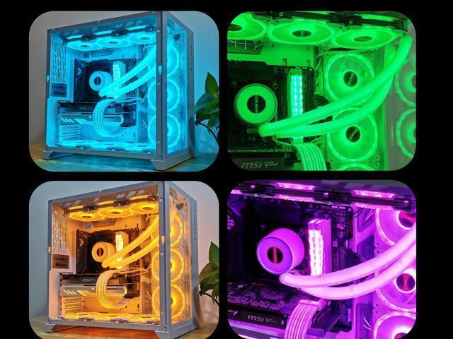 ARGB LED AIO Tube Sleeve, Soft Dust Free Rubber, Versatile Sizing 11mm ...