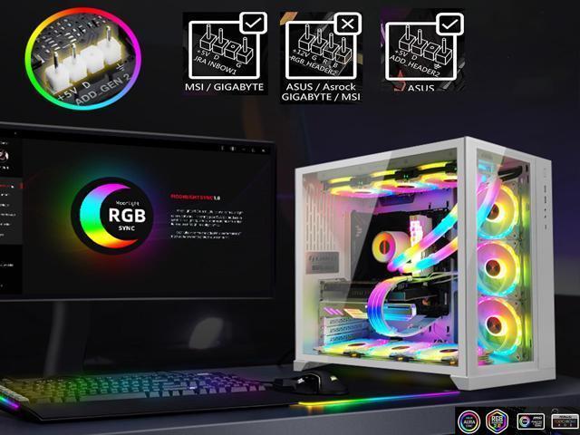 ARGB LED AIO Tube Sleeve, Soft Dust Free Rubber, Versatile Sizing 11mm ...