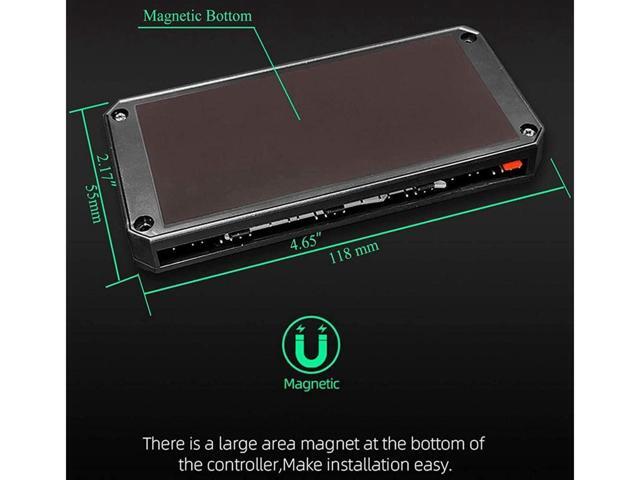 5V 3 Pin ARGB HUB,Pwm Fan Temperature Controller Integrator, Remote ...