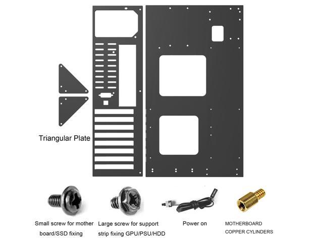 ATX Open Chassis Case Rack, DIY Gaming Computer Case Chassis, Stand ...